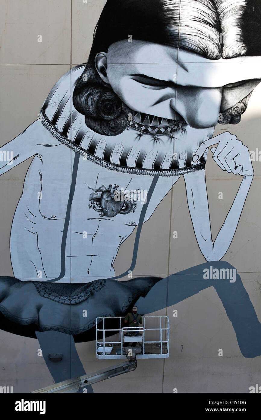 Graffiti creation downtown Los Angeles, California, USA Stock Photo - Alamy