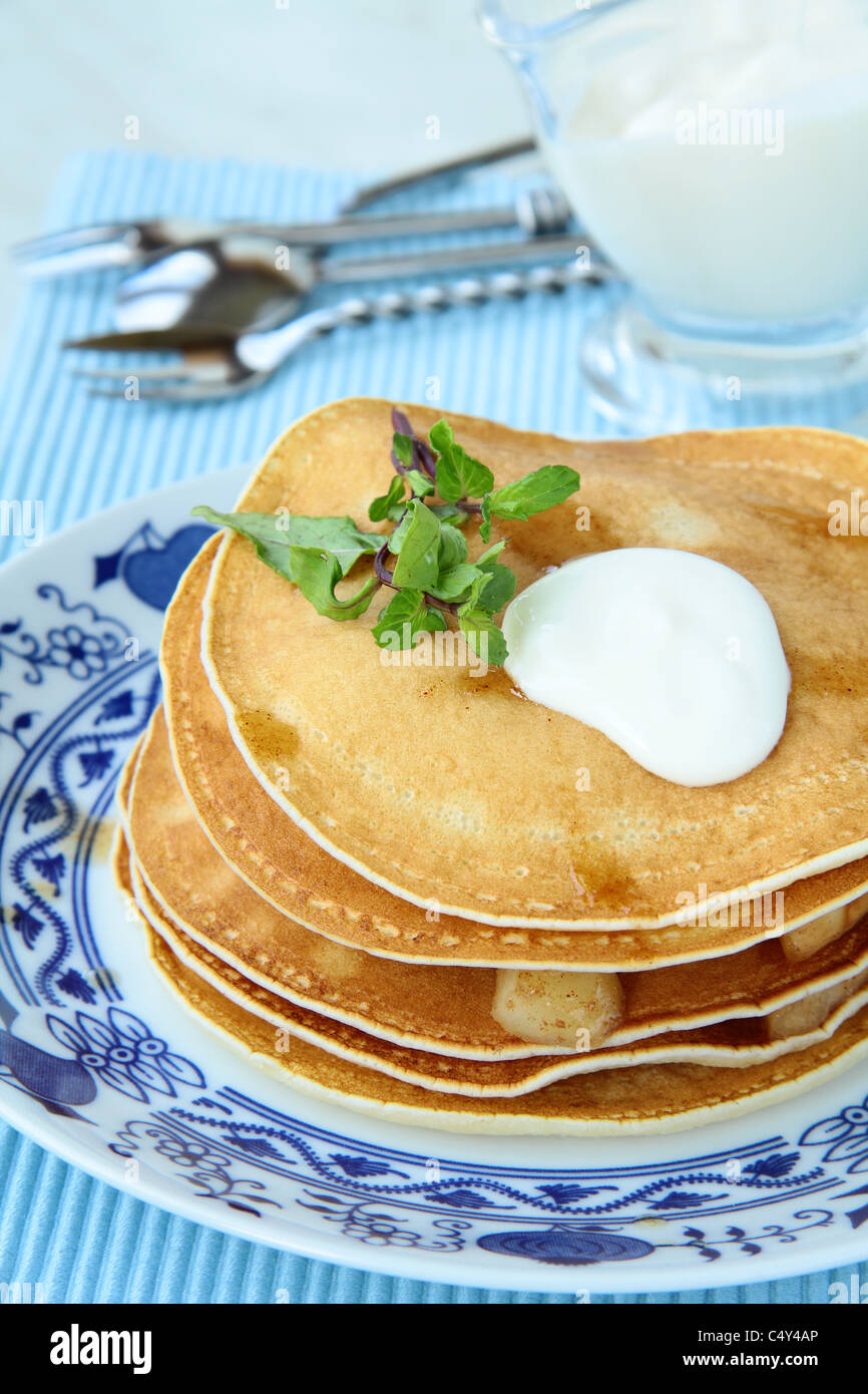 traditional American pancakes Stock Photo - Alamy