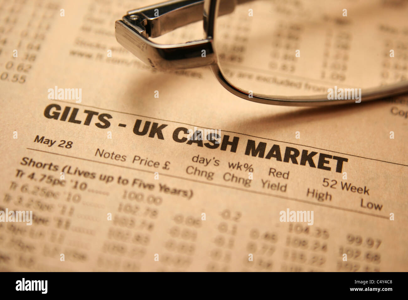 UK cash market Stock Photo - Alamy