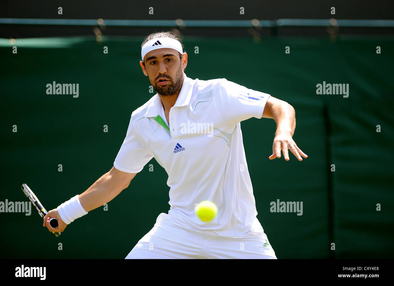 MARCOS BAGHDATIS CYPRUS WIMBLEDON LAWN TENNIS CLUB WIMBLEDON ENGLAND 23 June 2011 Stock Photo ...