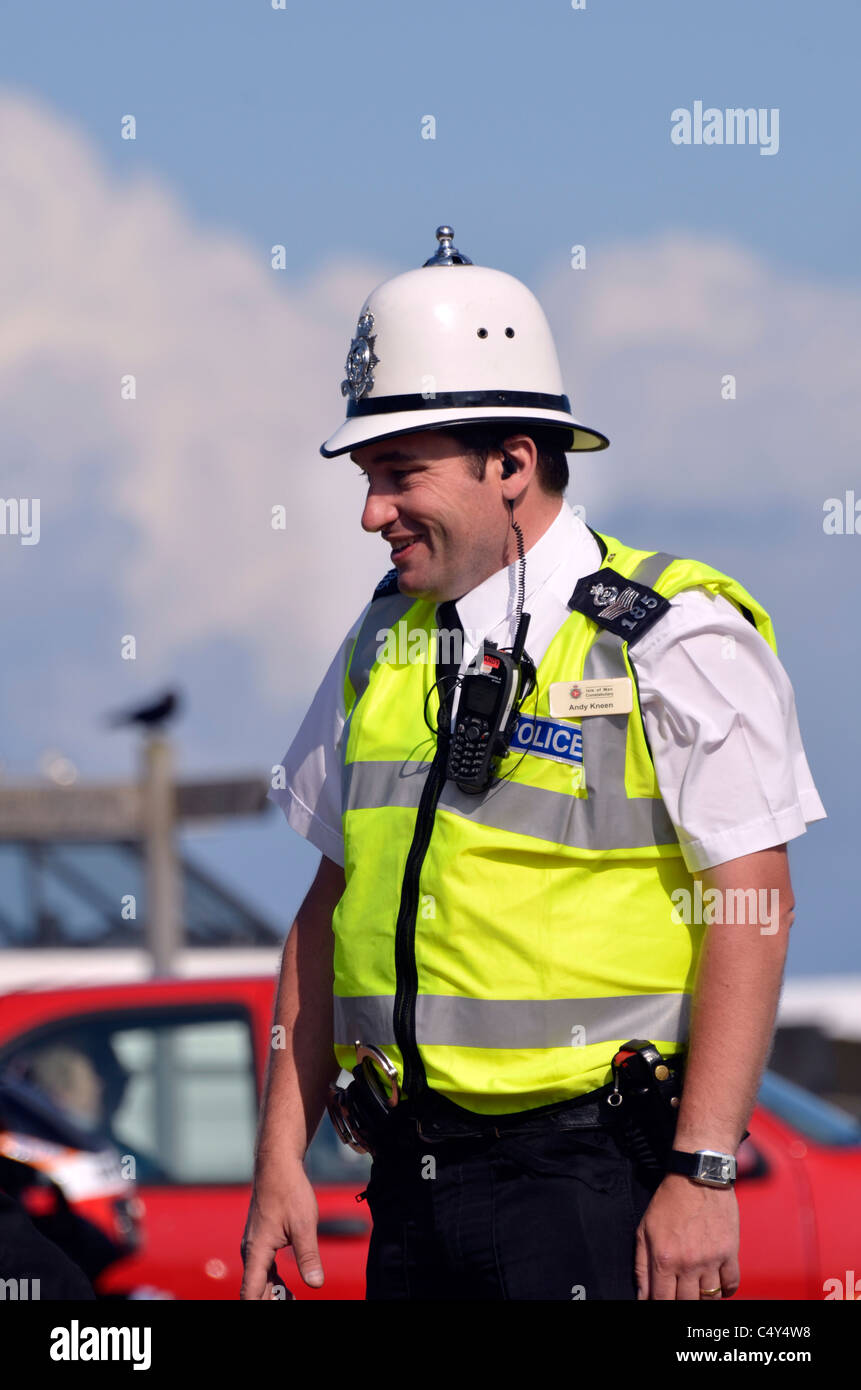Isle of Man policeman in summer uniform Stock Photo - Alamy