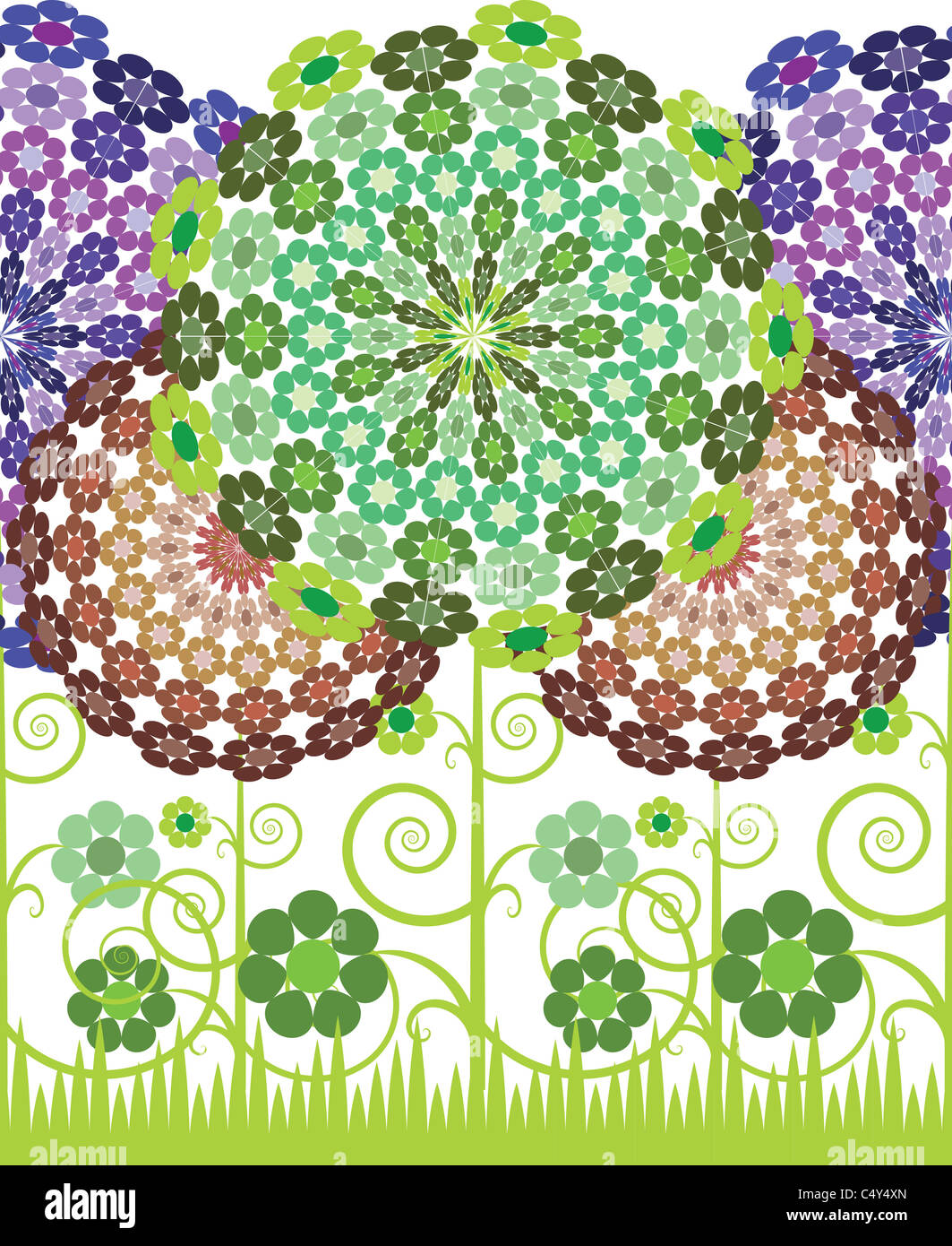 Flower tendril pattern hi-res stock photography and images - Alamy