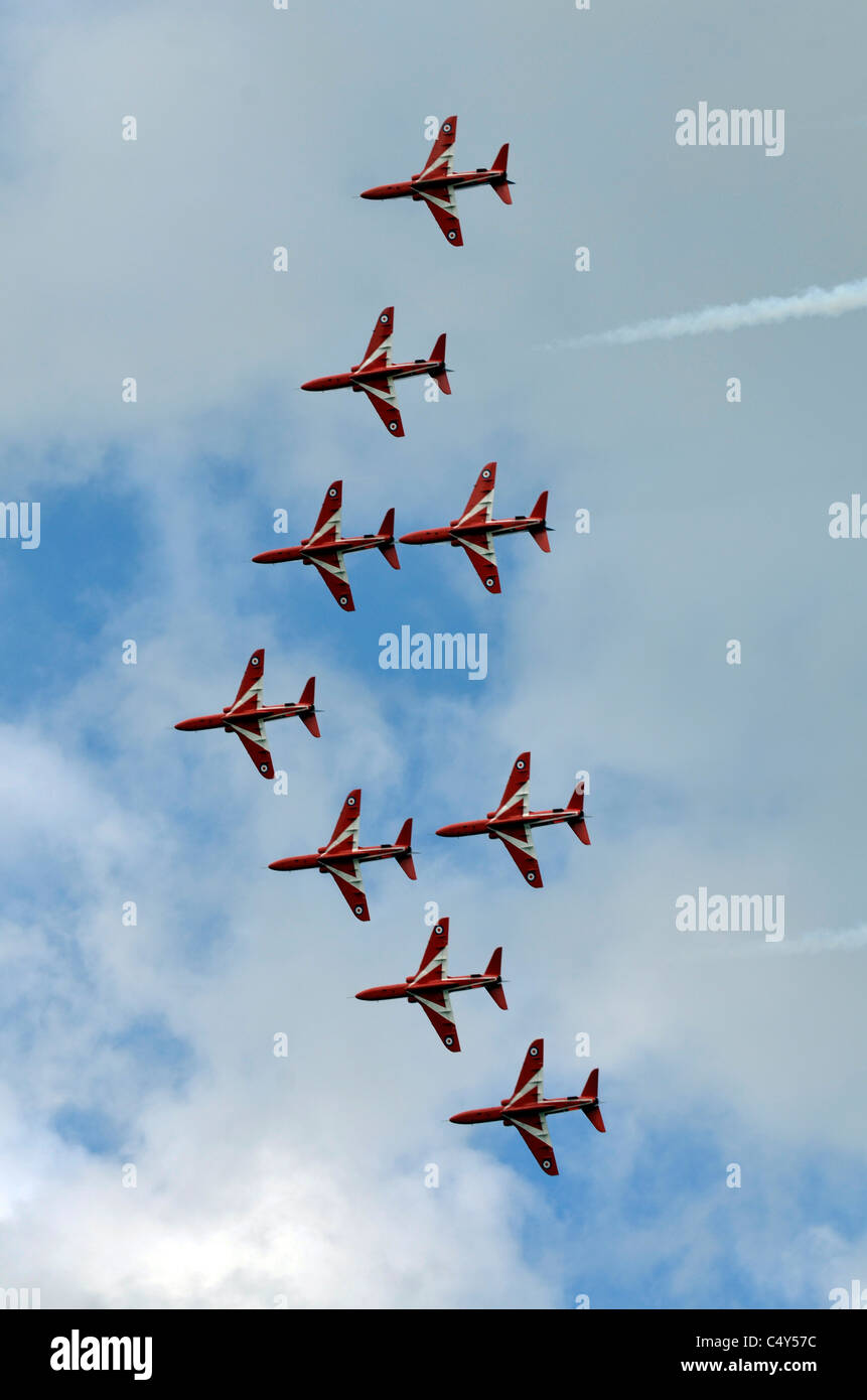 red arrows display team Stock Photo - Alamy
