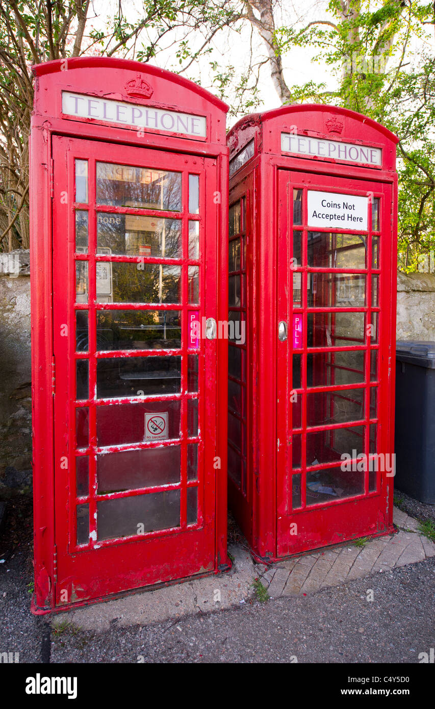 Two british red telephone boxes hi-res stock photography and images - Alamy
