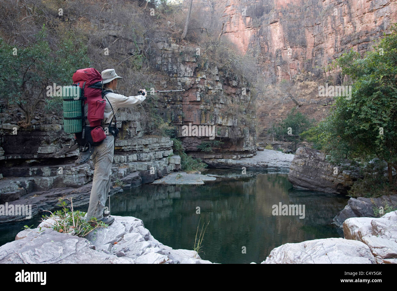 Deep gorge and a mountain river hi-res stock photography and images - Alamy