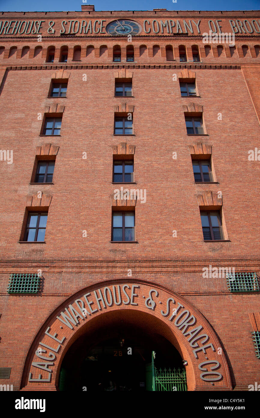 Eagle Warehouse & Storage Company building Stock Photo - Alamy