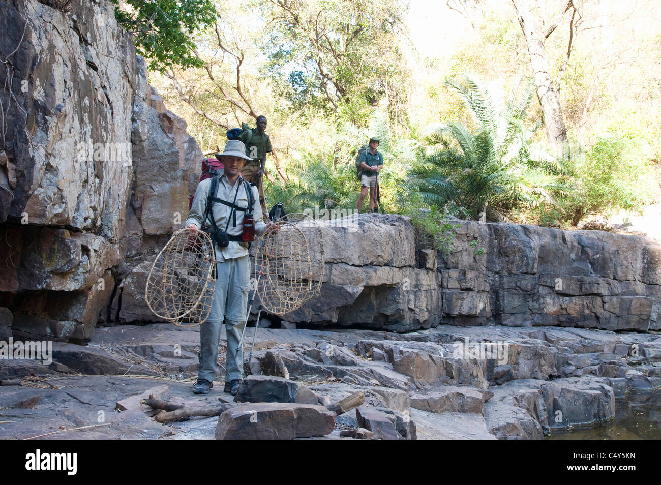 Hikers find poacers fish traps in Chizarira National Park Stock Photo ...