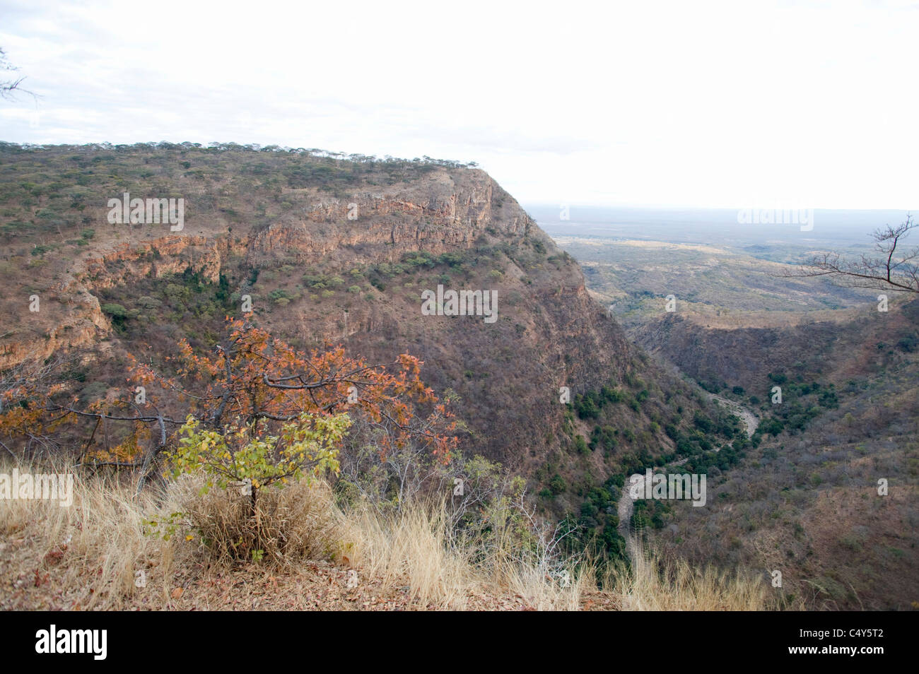 A deep gorrge in Zimbabwe;s Chizarira National Park Stock Photo - Alamy