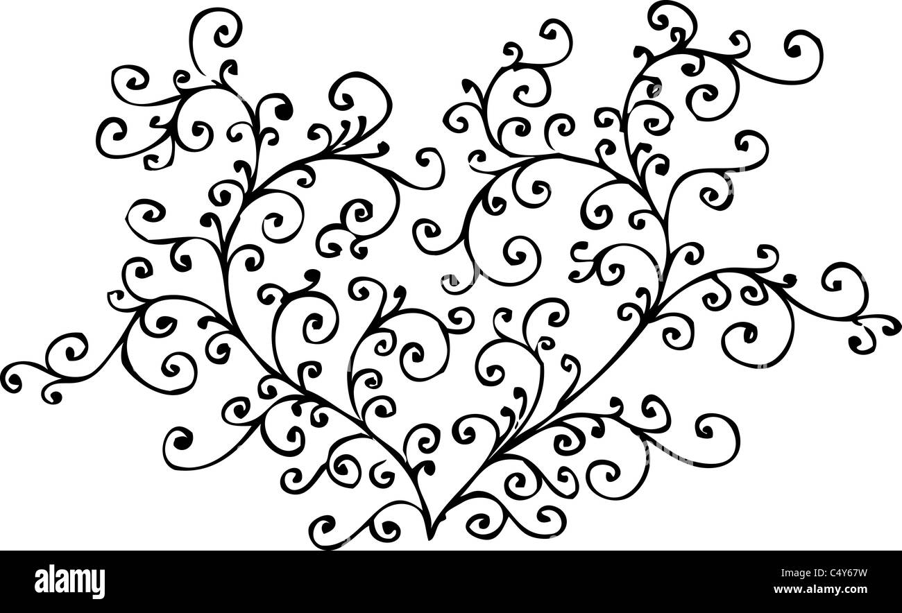 Romantic Heart vignette VIII Stock Photo - Alamy