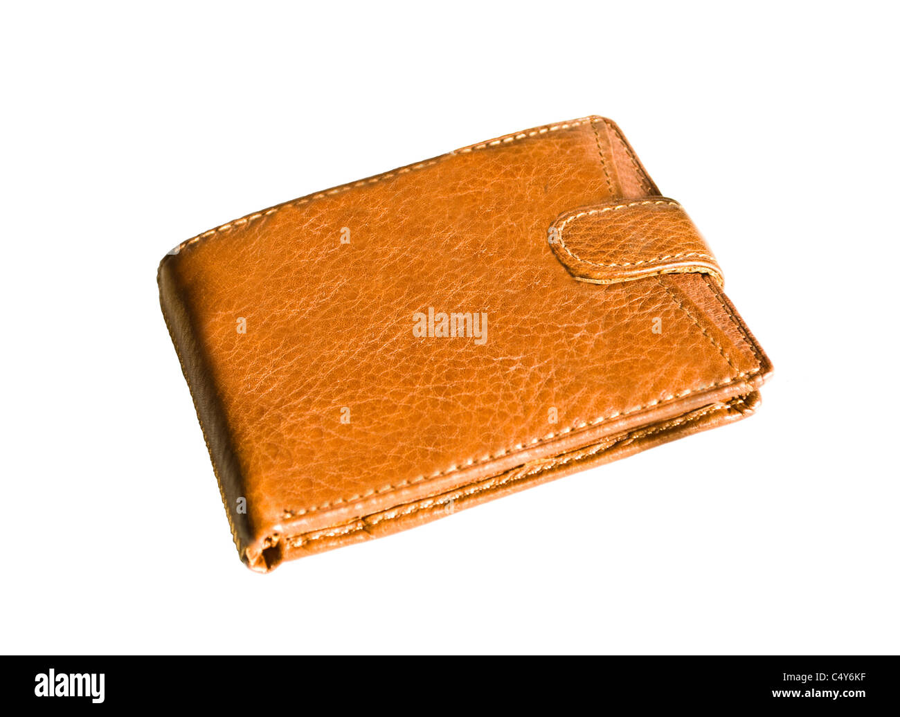 brown wallet isolated on white background Stock Photo - Alamy