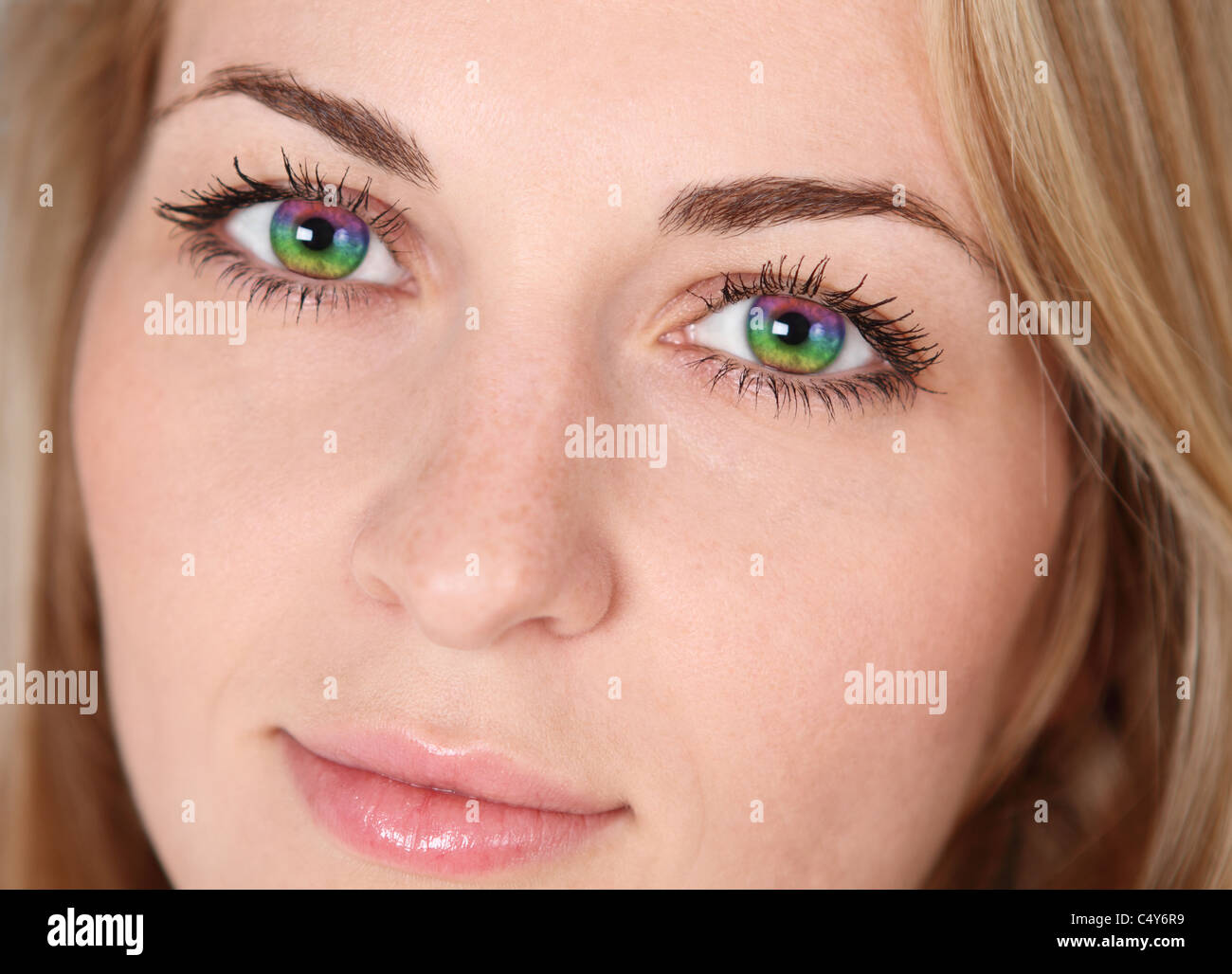 Rainbow eyes hi-res stock photography and images - Alamy