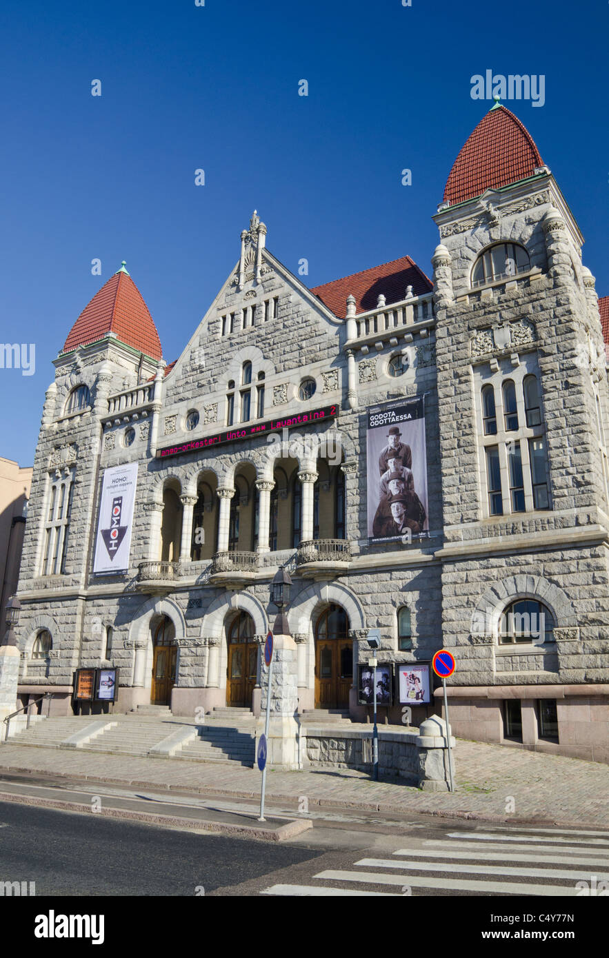 The Finnish National Theatre, Railway Square, Helsinki, Finland Stock ...