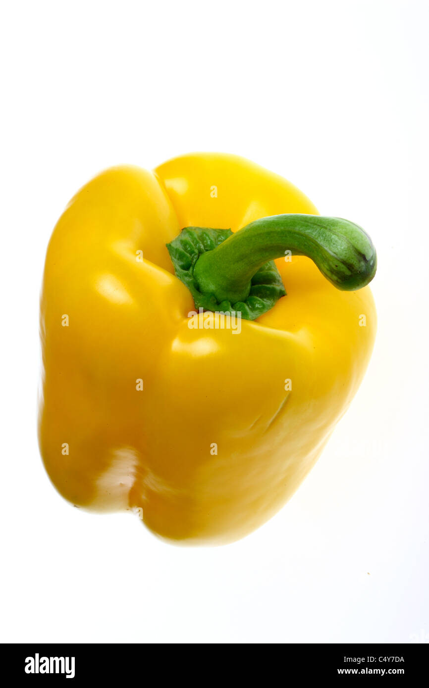 Vegetable, yellow bell pepper, capsicum Stock Photo - Alamy