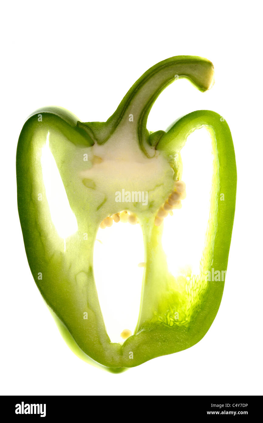 Green capsicum Cut Out Stock Images & Pictures - Alamy