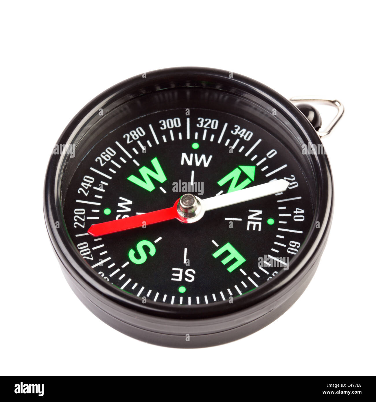 Black compass isolated on white background Stock Photo - Alamy