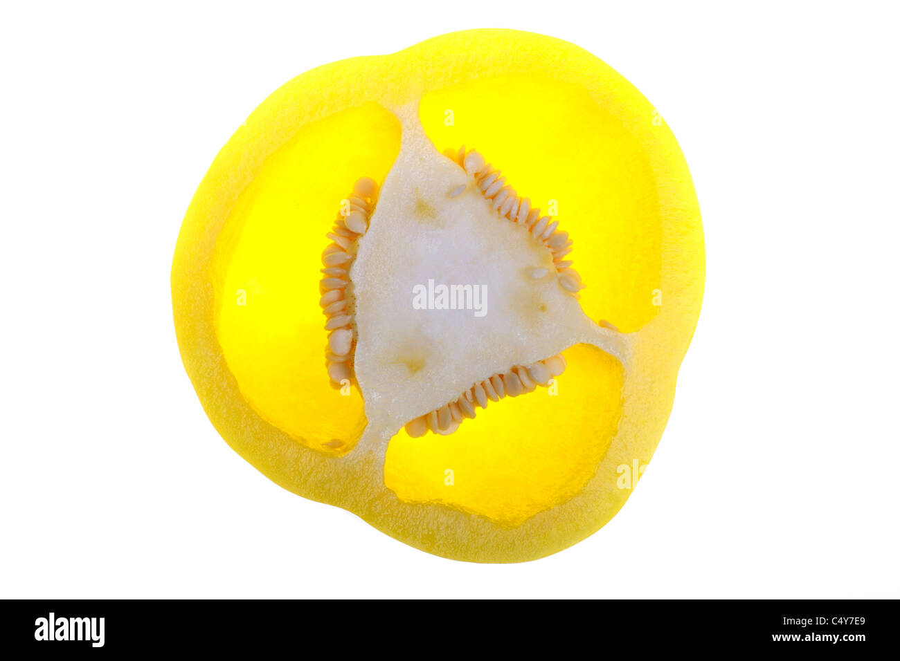 Vegetable, yellow bell pepper, capsicum Stock Photo - Alamy