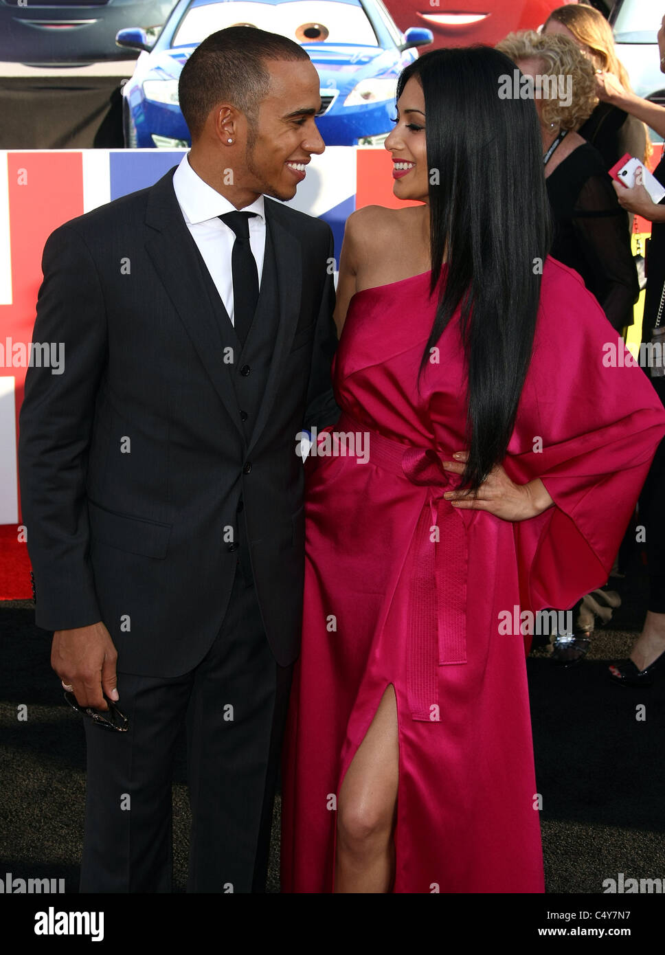 LEWIS HAMILTON NICOLE SCHERZINGER CARS 2. PREMIERE HOLLYWOOD LOS ...