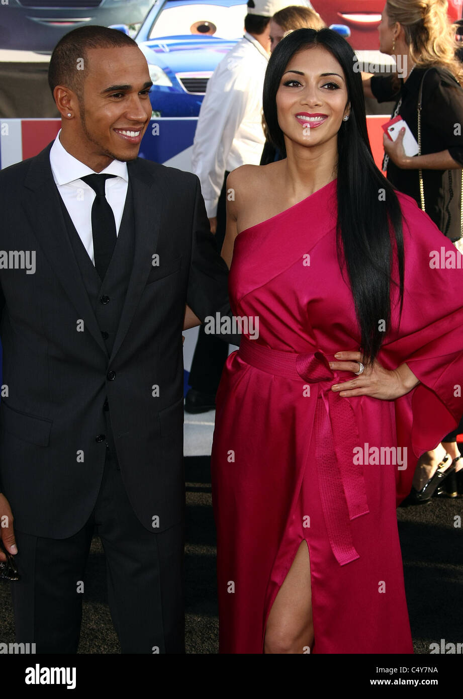 LEWIS HAMILTON NICOLE SCHERZINGER CARS 2. PREMIERE HOLLYWOOD LOS ...