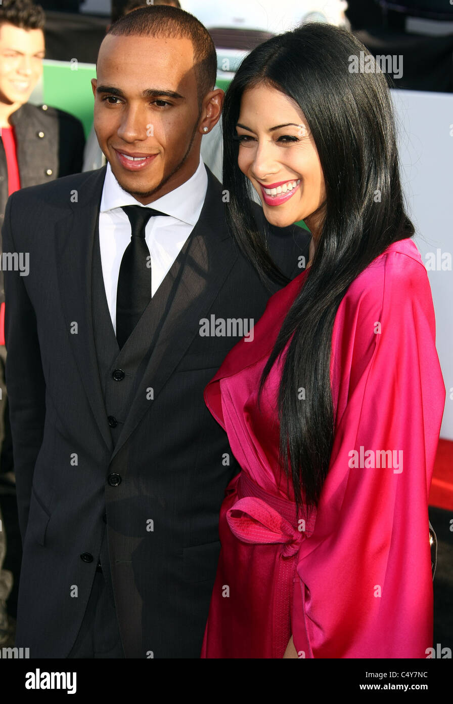 LEWIS HAMILTON NICOLE SCHERZINGER CARS 2. PREMIERE HOLLYWOOD LOS ...