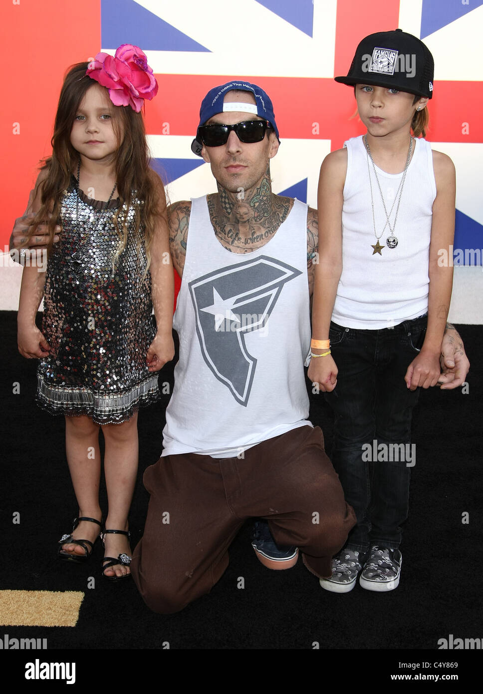 TRAVIS BARKER ALABAMA LANDON CARS 2. PREMIERE HOLLYWOOD LOS ANGELES ...