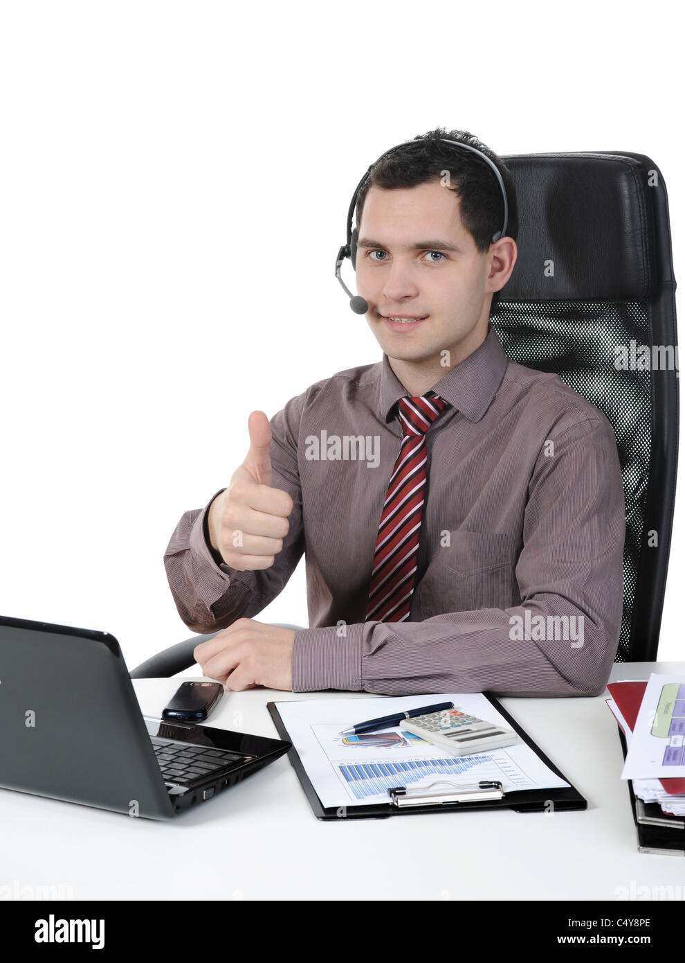 Commentator headset hi-res stock photography and images - Alamy