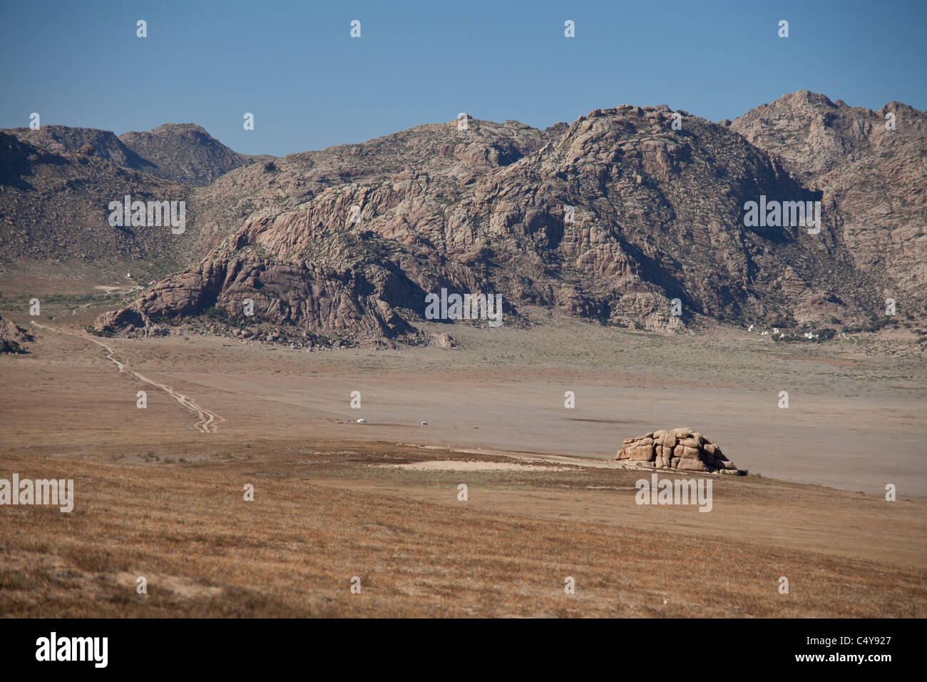 Dry dusty landscape of the Mongolian Steppes Stock Photo - Alamy