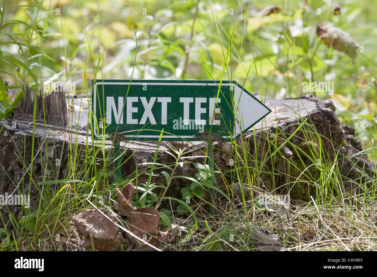 Golf course information sign hi-res stock photography and images - Alamy