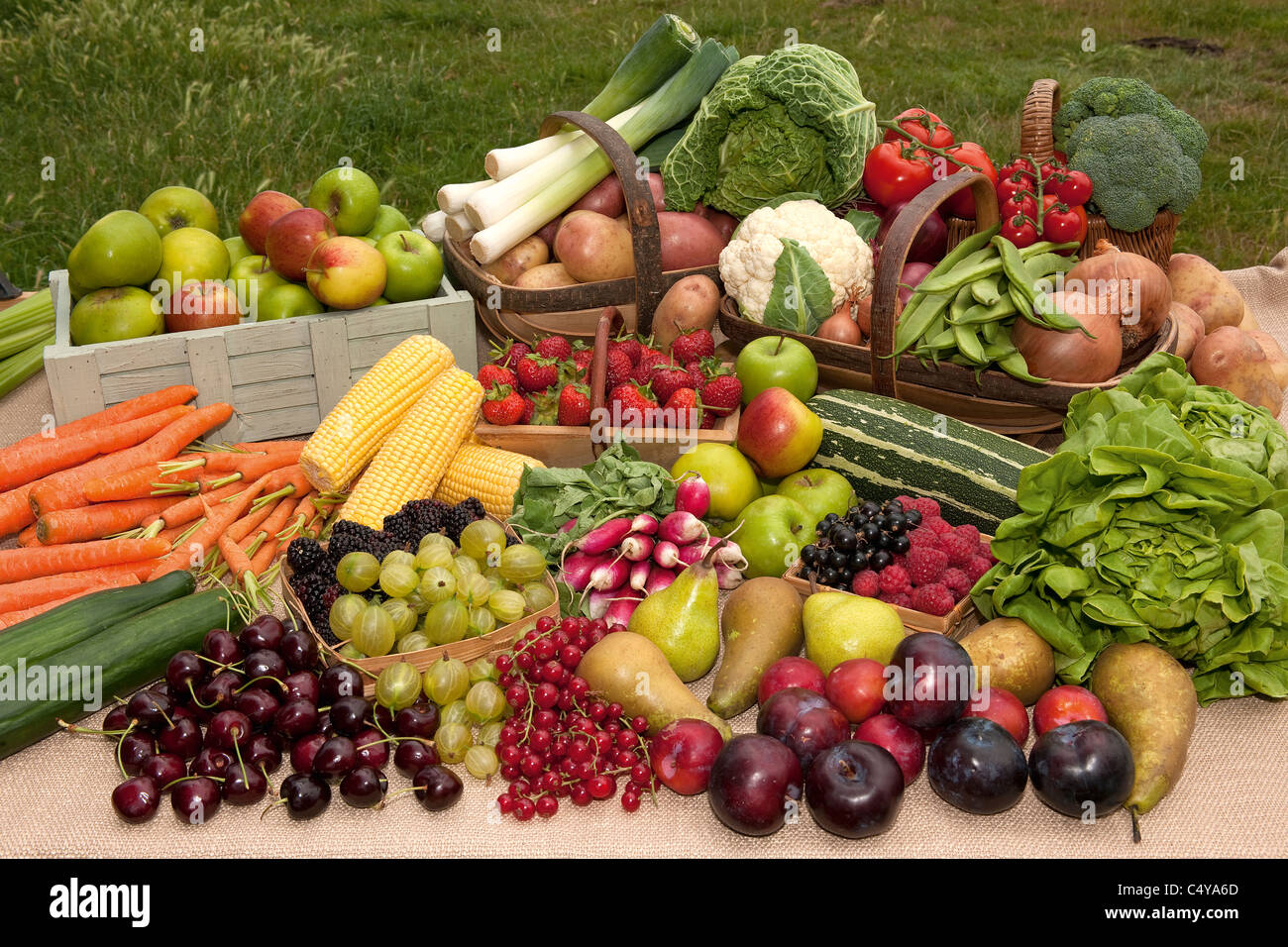 English Fruit & Veg Stock Photo - Alamy