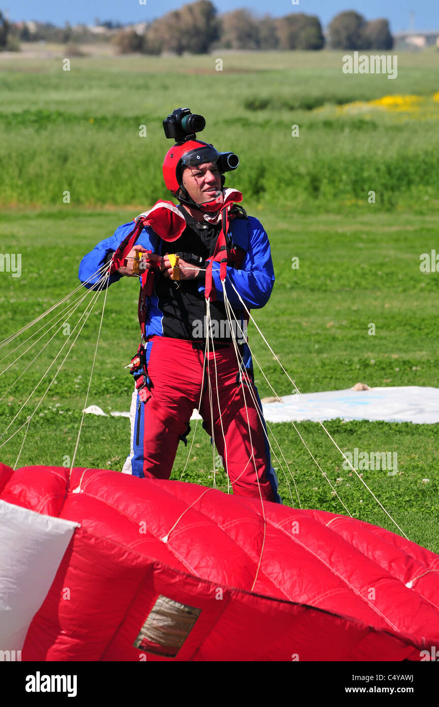Israel, Mediterranean coast paragliding Stock Photo - Alamy