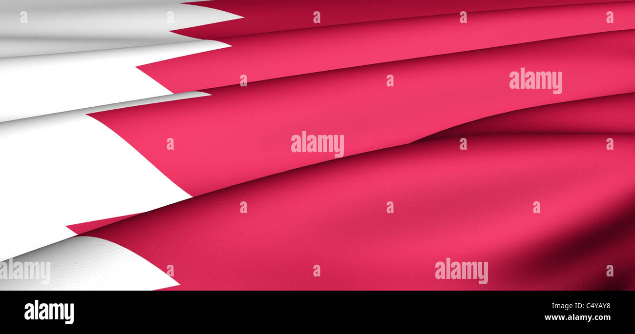 Flag of Qatar. Close up. Front view Stock Photo - Alamy