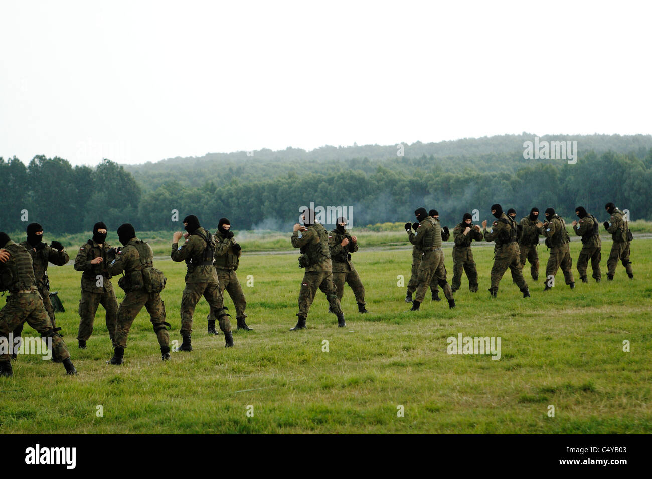 Demonstration exercises of a special purpose forces of polish army ...
