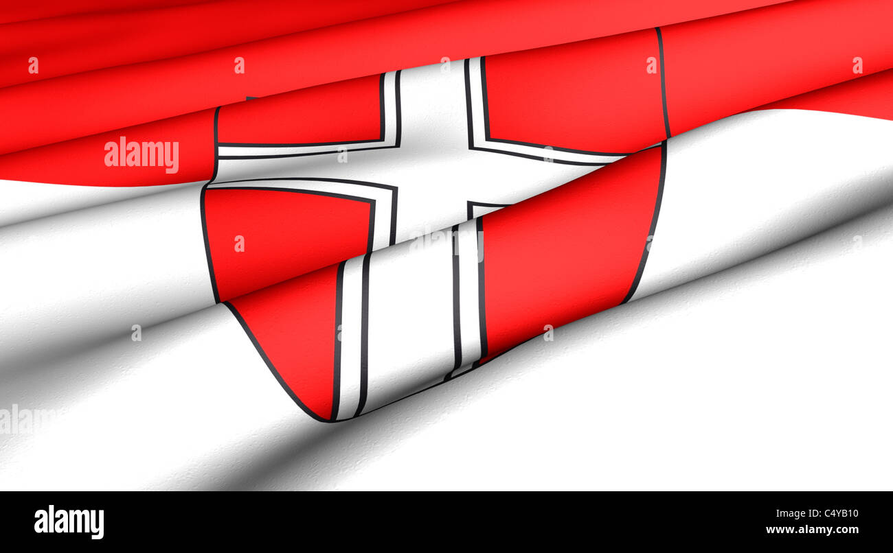 Flag of Vienna. Close up. Front view Stock Photo - Alamy