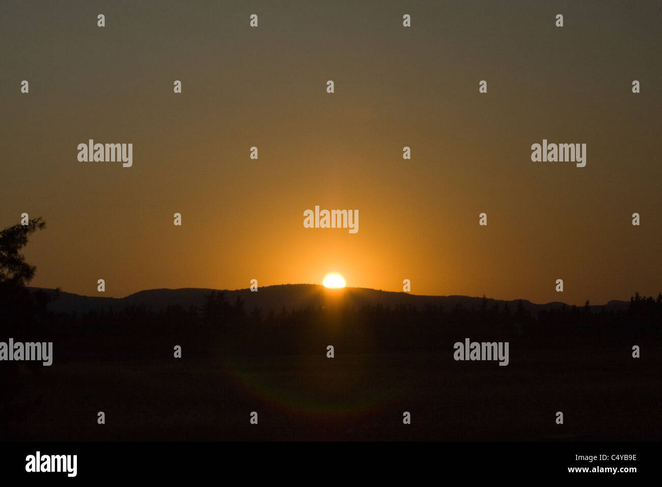 Sunrise over the Cypriot Troodos Mountains Around Pafos Stock Photo - Alamy