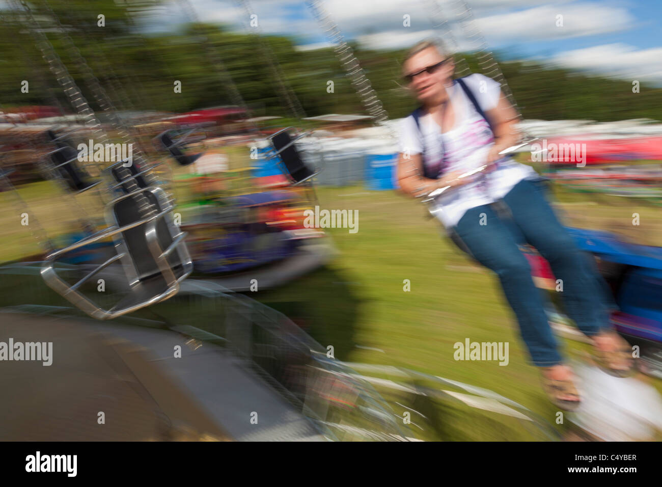 Chain swing carousel hi-res stock photography and images - Alamy