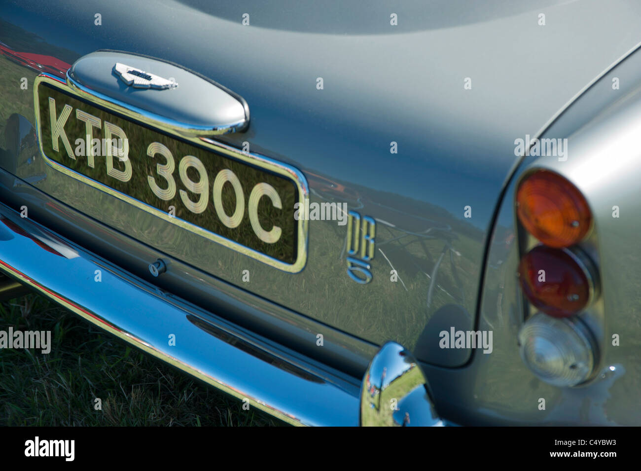Aston Martin DB5 rear badge, lights and bumper Stock Photo - Alamy
