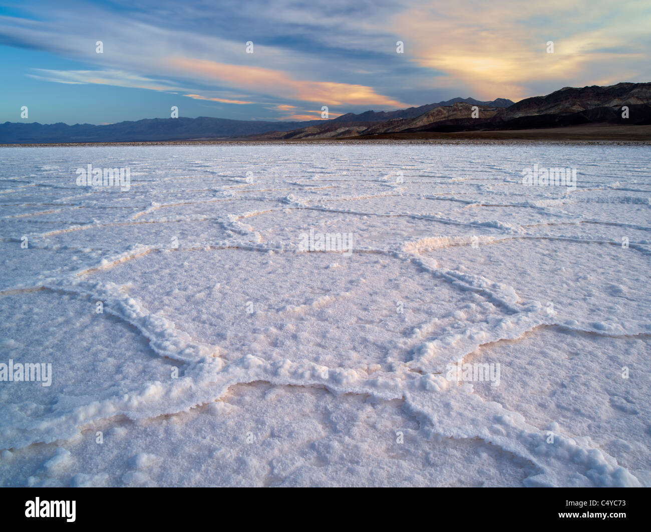 Salt polygons death valley hi-res stock photography and images - Alamy