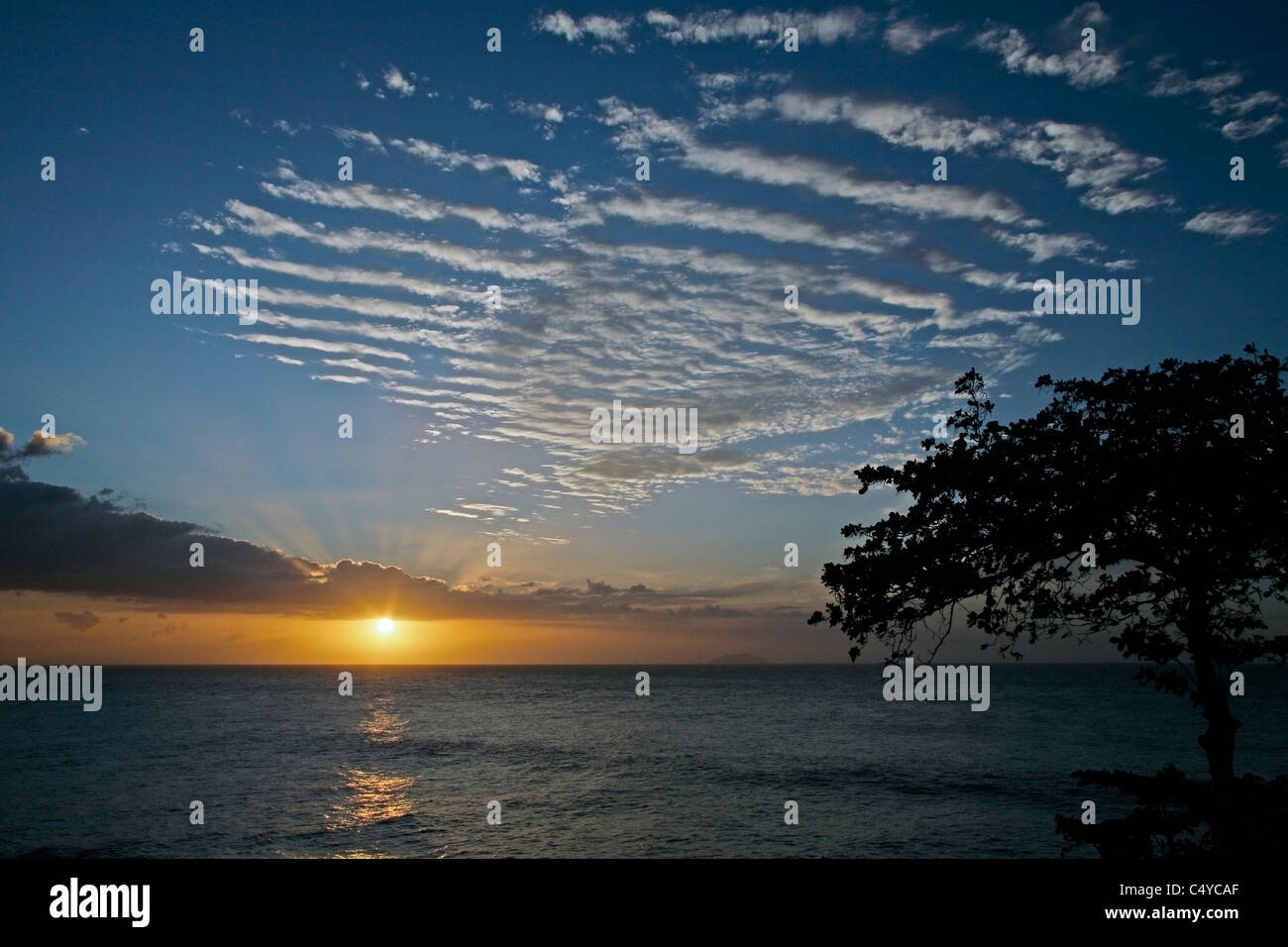 Sunset view from El Faro Park and the Punta Higuero Lighthouse in ...