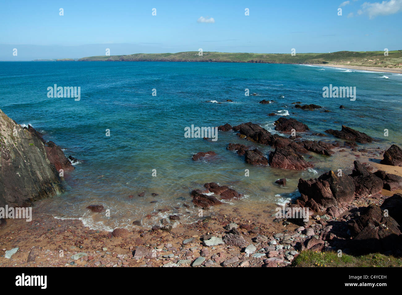 Freshwater west Beach Pembrokeshire Wales UK Stock Photo - Alamy