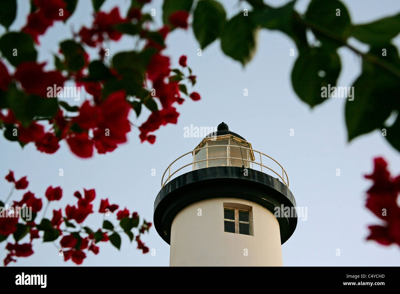 Punta Higuero Light also known as Faro de Punta Higuero an historic ...