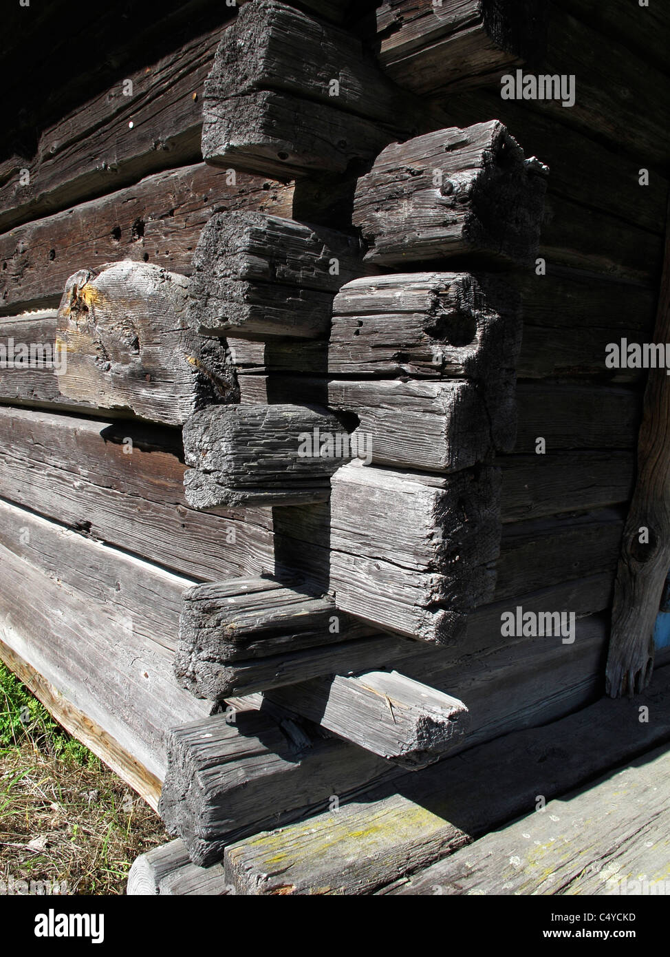 Scandinavia Finland finnish wooden hut Stock Photo - Alamy