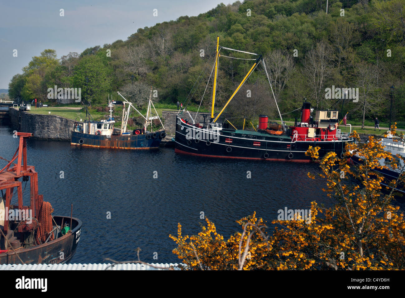 crinan lock in scotland Stock Photo - Alamy