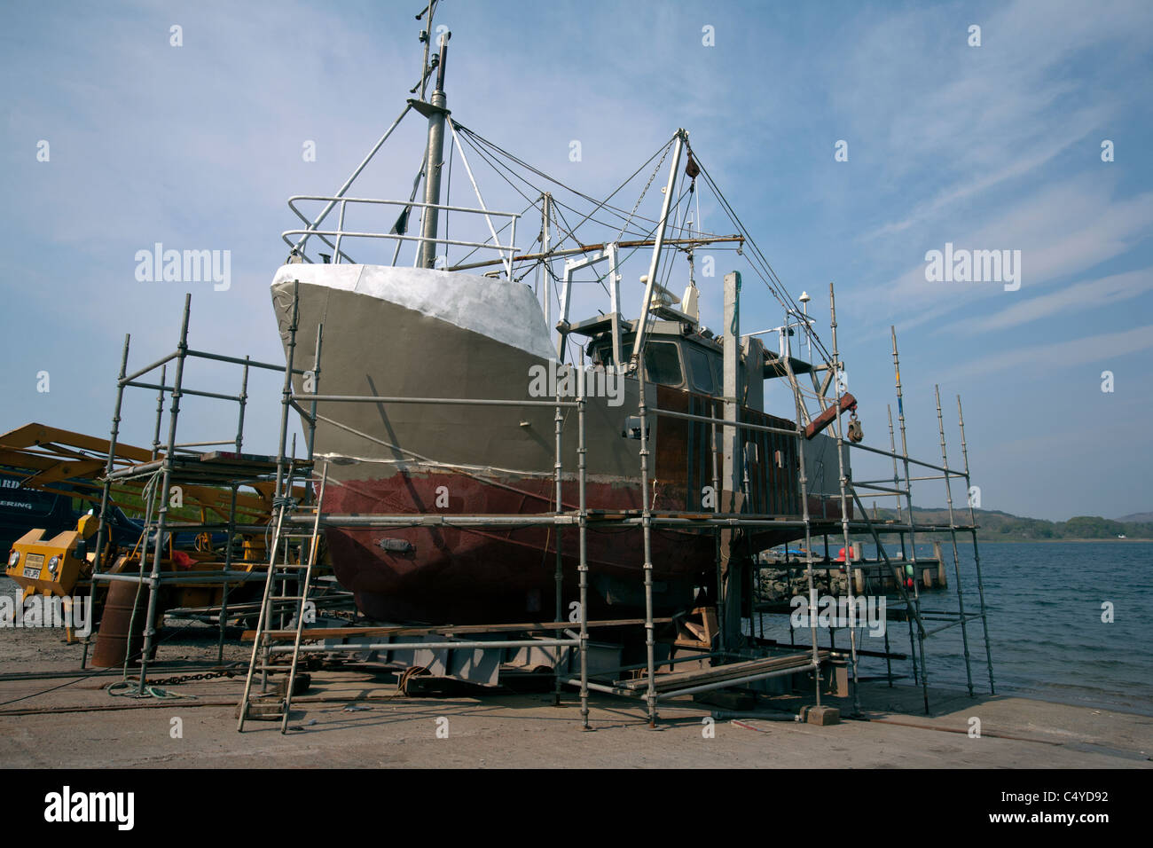 Engineering steel funnel wreck fix mend hi-res stock photography and ...
