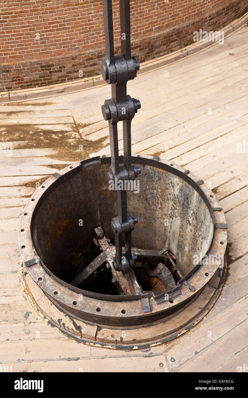 Water pump of beam engine at De Cruquius steam powered water pumping ...
