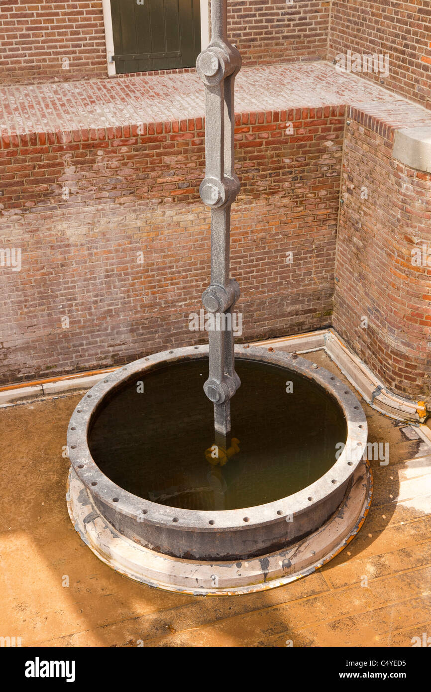 Water pump of beam engine at De Cruquius steam powered water pumping ...
