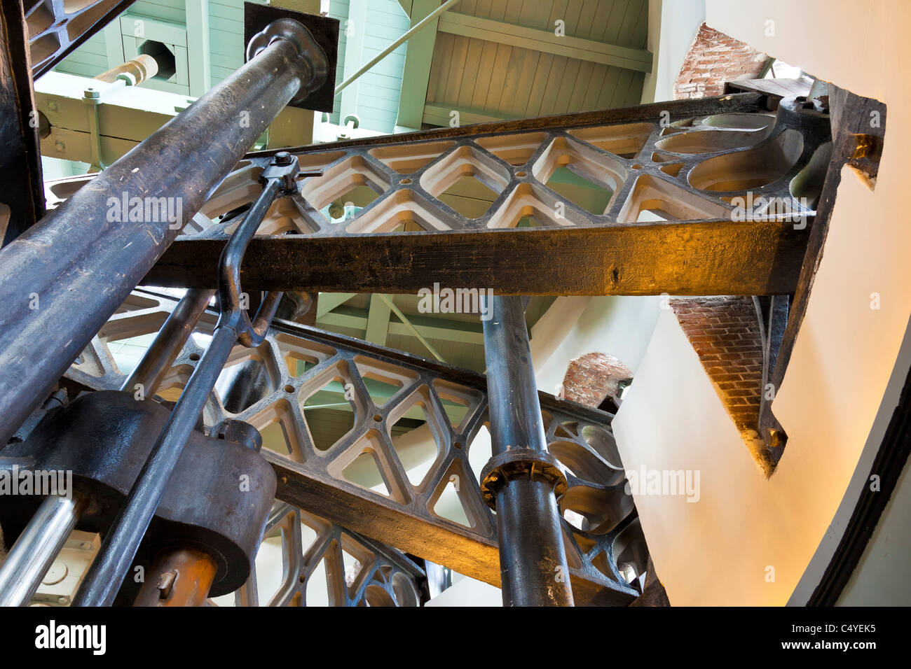 Beam of beam engine at De Cruquius steam powered water pumping station ...