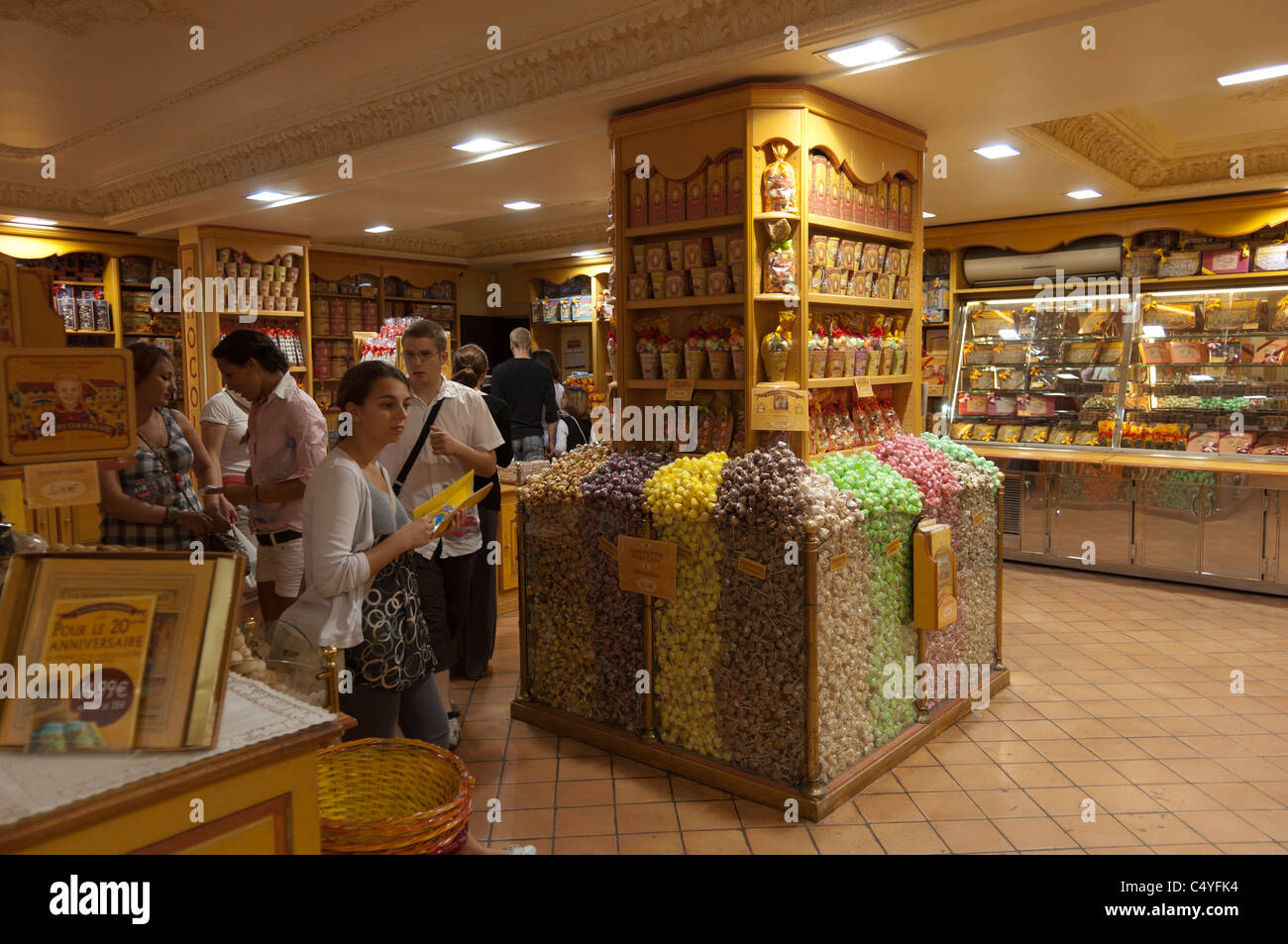 Interior of a luxurious cookie store in Strasbourg, France Stock Photo ...