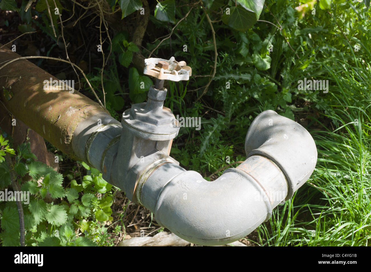 water pipes on a farm Stock Photo - Alamy