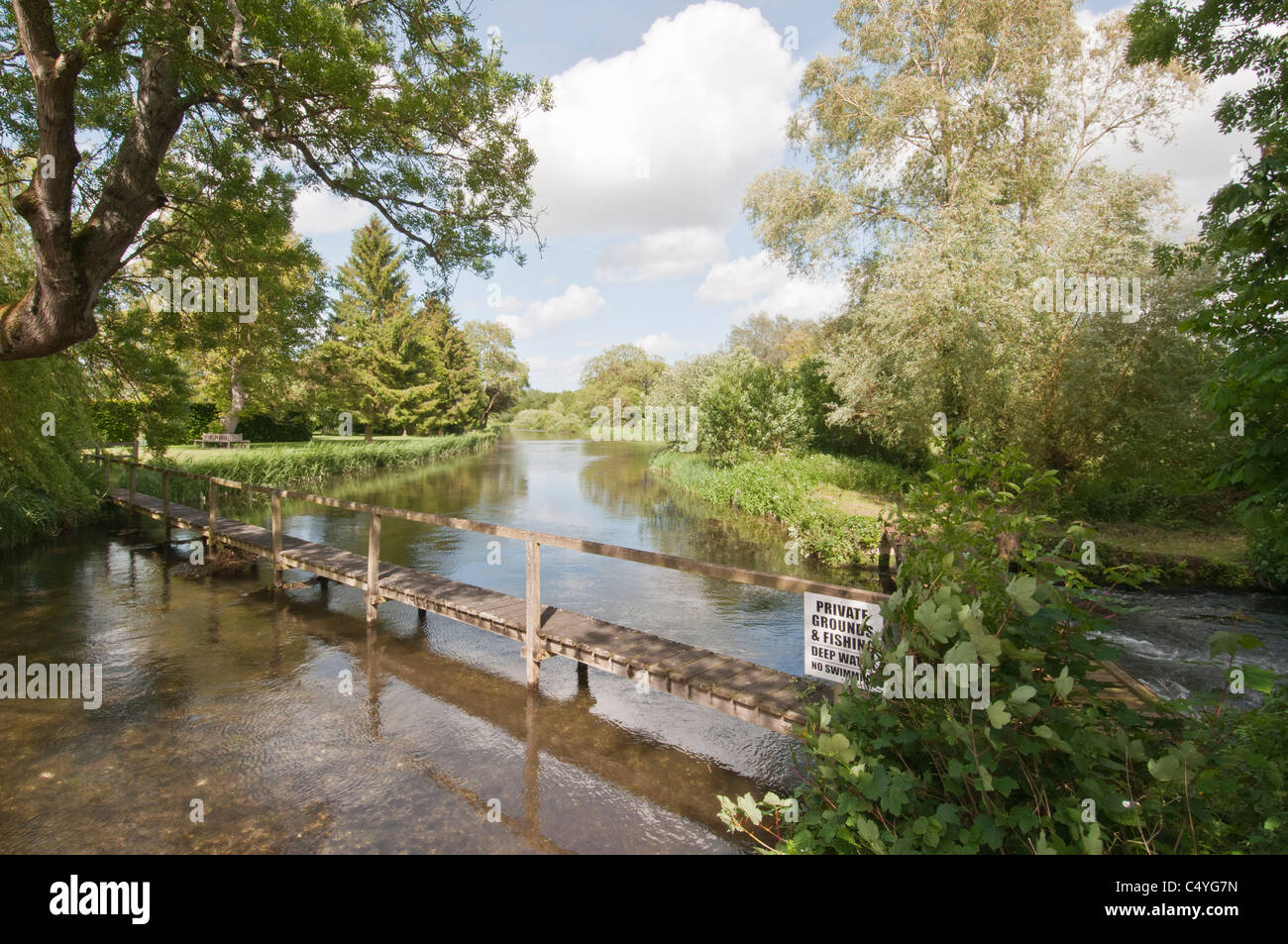 Houghton fishing river test hi-res stock photography and images - Alamy