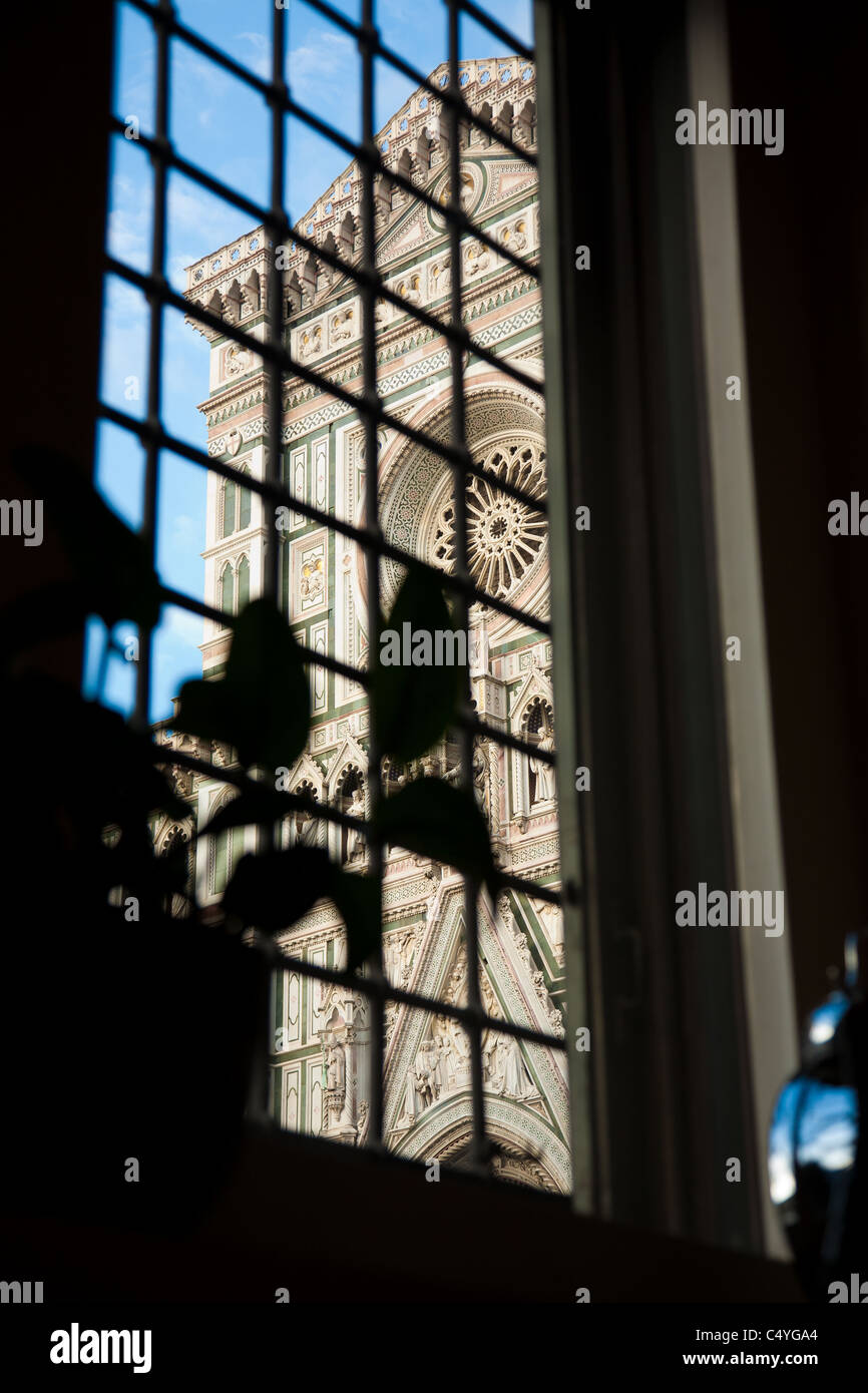 Florence Cathedral from a Cafe window Stock Photo - Alamy