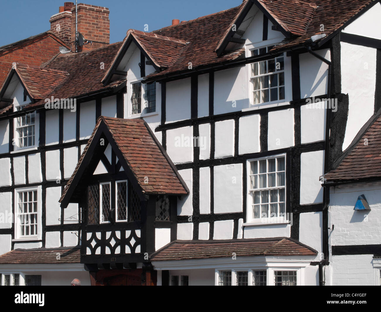 high street henley in arden warwickshire Stock Photo - Alamy